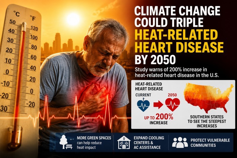 Heatwaves may cause heart disease cases to skyrocket, study finds ...
