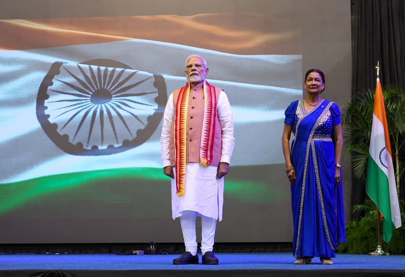 In Images: PM Modi addresses Indian community in Trinidad and Tobago | Indiablooms - First ...